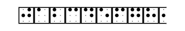 Braille Extended Square OT Font - What Font Is