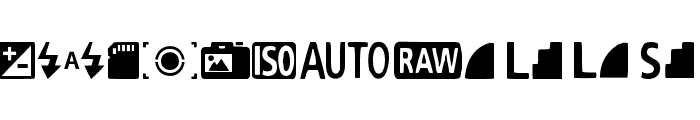 Digital Camera Symbols free Font - What Font Is