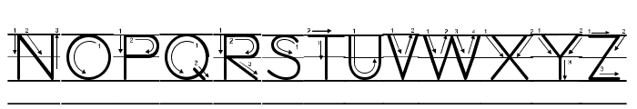 DmoZBPrintArrowLine free Font - What Font Is