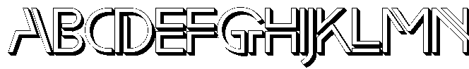 EdgeLine Shadow Font - What Font Is