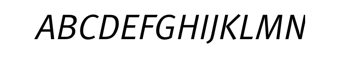 FF Meta OT Normal Italic Font - What Font Is