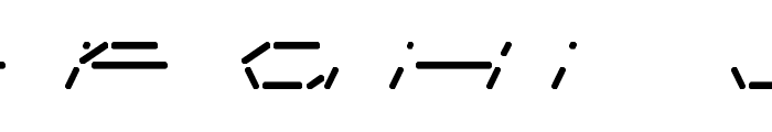 Fifteen Segment Rush Mono LDR Regular free Font - What Font Is