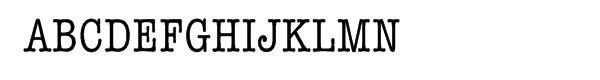 ITC American Typewriter® Condensed Font - What Font Is