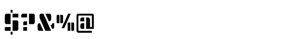 Modernist Std Stencil Regular Font - What Font Is