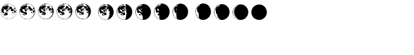Moon Phases Font - What Font Is