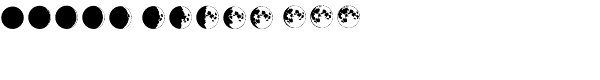 Moon Phases Font - What Font Is