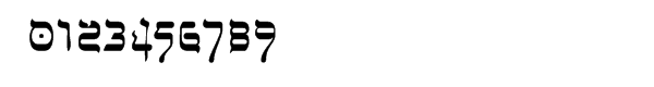 PIXymbols Faux Hebrew Font - What Font Is