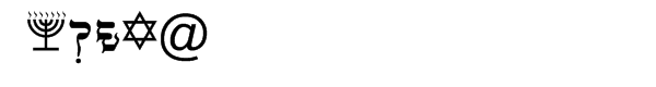 PIXymbols Faux Hebrew Font - What Font Is
