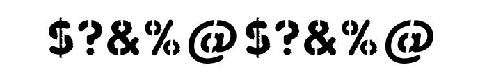 Rounded Stencil Bold Rough OT Font - What Font Is