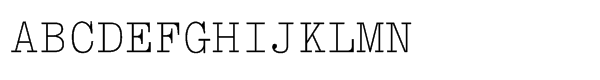 Typewriter Elite Regular Font - What Font Is