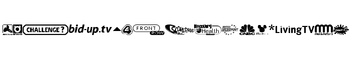 UK Digital TV Channel Logos free Font - What Font Is UK Digital TV Channel Logos free Font - What Font Is