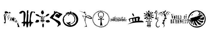 WW Vampire Sigils free Font - What Font Is