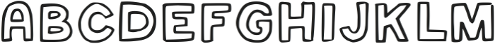 Alba Outline Regular otf (400) Font - Sans-Serif Decorative, - What Font Is