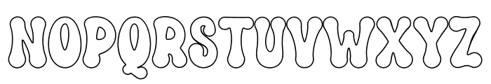 Groovy Yellow Outline Font - Decorative/Display Vintage - What Font Is