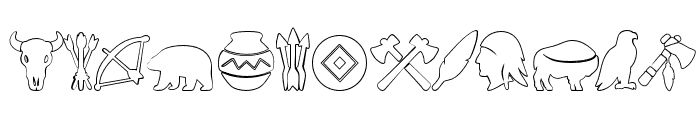 Indigenous Dingbats Regular Font - Decorative/Display Decora - What Font Is