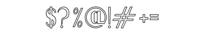 Villanesia Outline Font - What Font Is
