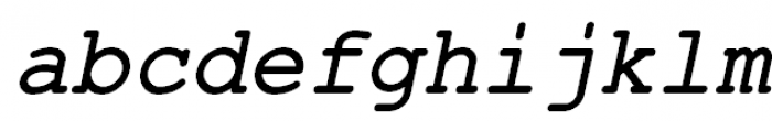 Courier (APC) Bold Oblique Font - Monospaced Classic - What Font Is