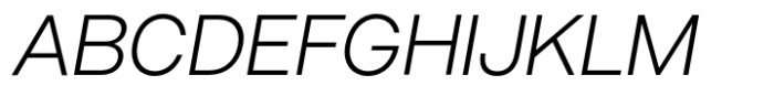 Helo Light Italic Font - Sans-Serif Modern - What Font Is