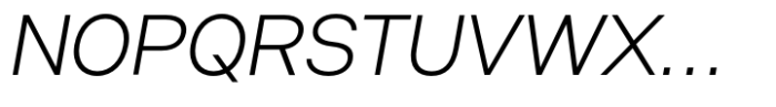 Helo Light Italic Font - Sans-Serif Modern - What Font Is