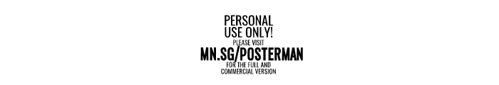 Posterman PERSONAL USE Regular free Font - Sans-Serif Moder - What Font Is