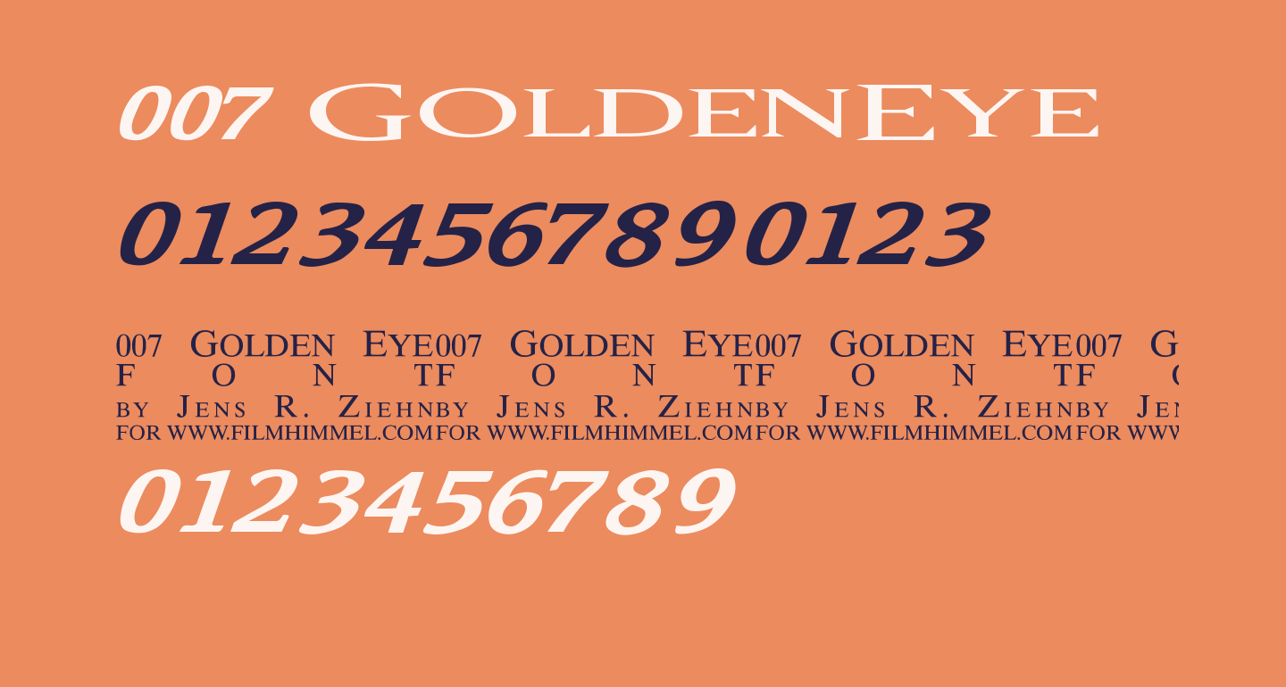 007 GoldenEye free Font - What Font Is