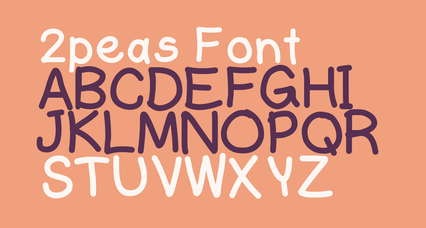 2peas free Font - What Font Is