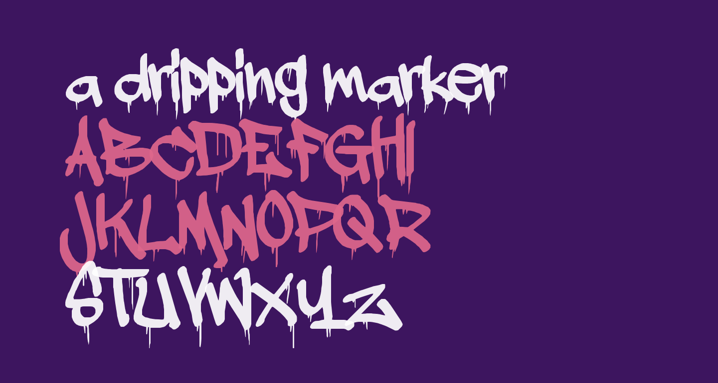 a dripping marker free Font - What Font Is