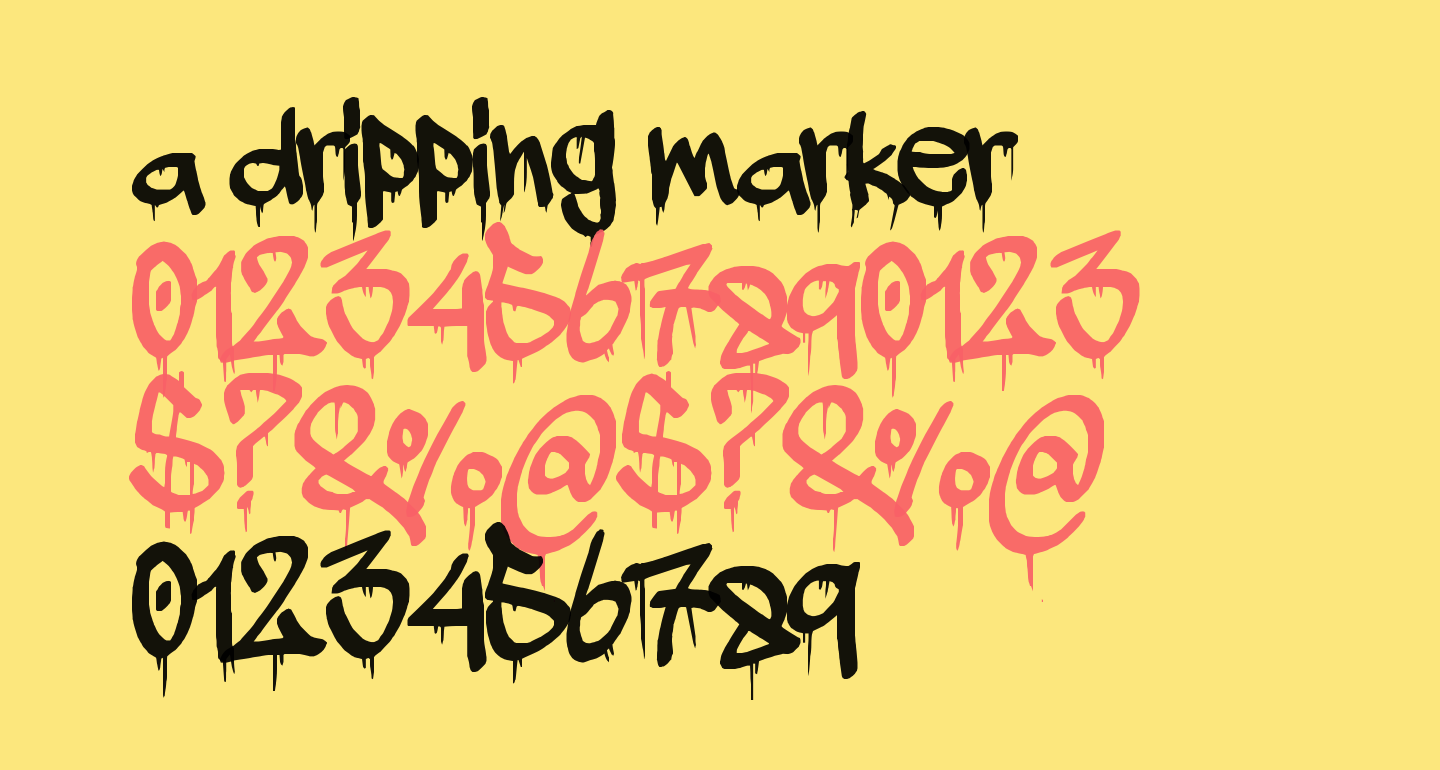 a dripping marker free Font - What Font Is