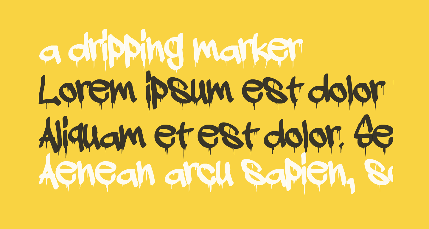 a dripping marker free Font - What Font Is