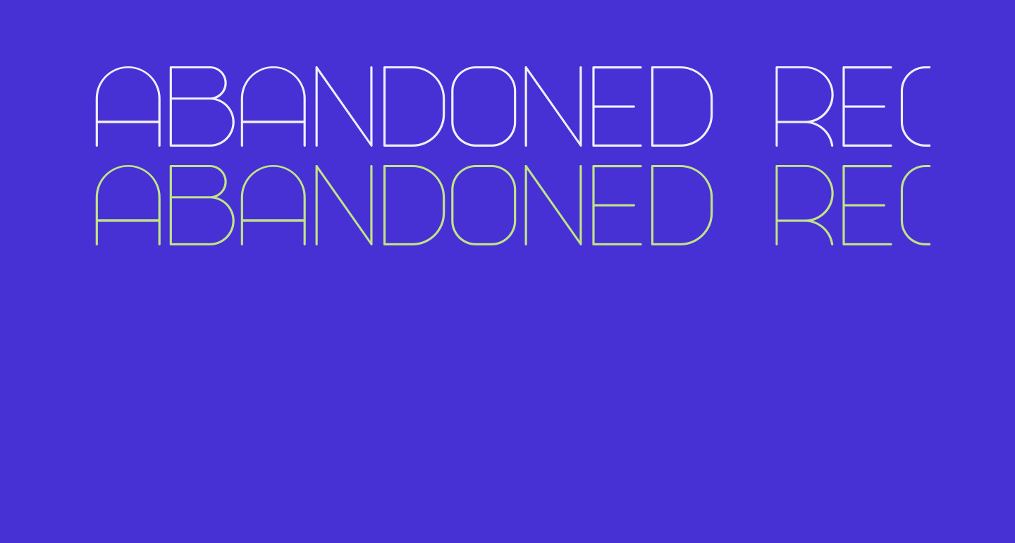 Abandoned Regular free Font - What Font Is