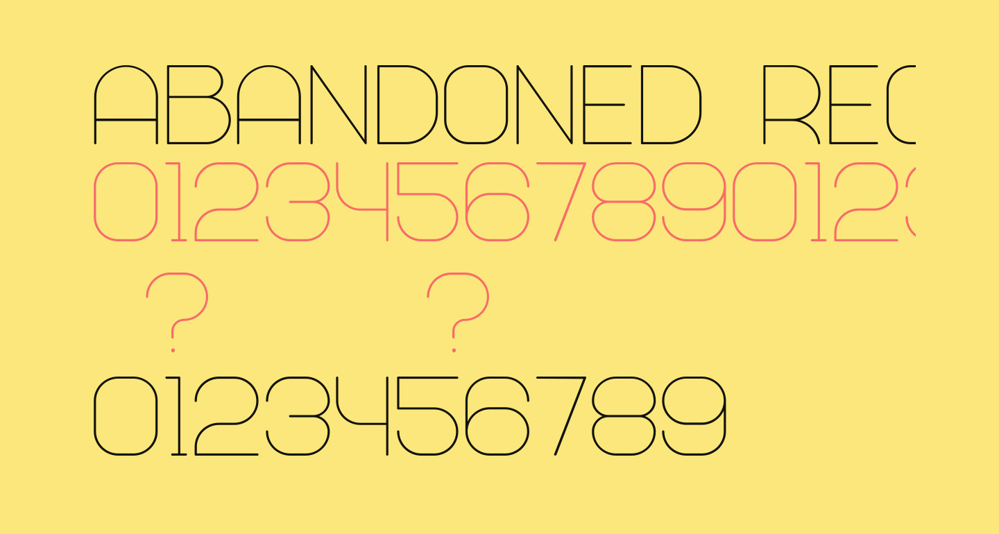Abandoned Regular free Font - What Font Is