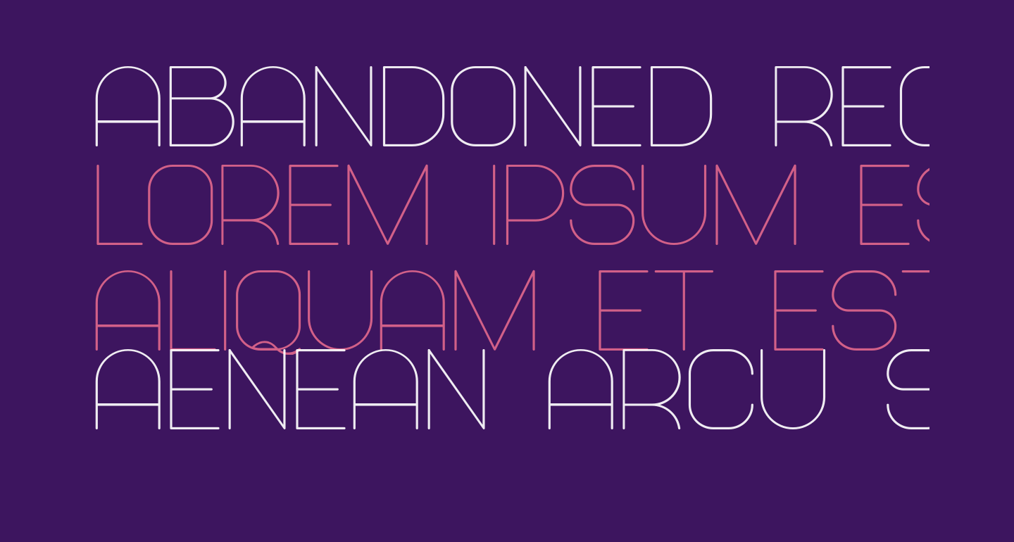 Abandoned Regular free Font - What Font Is