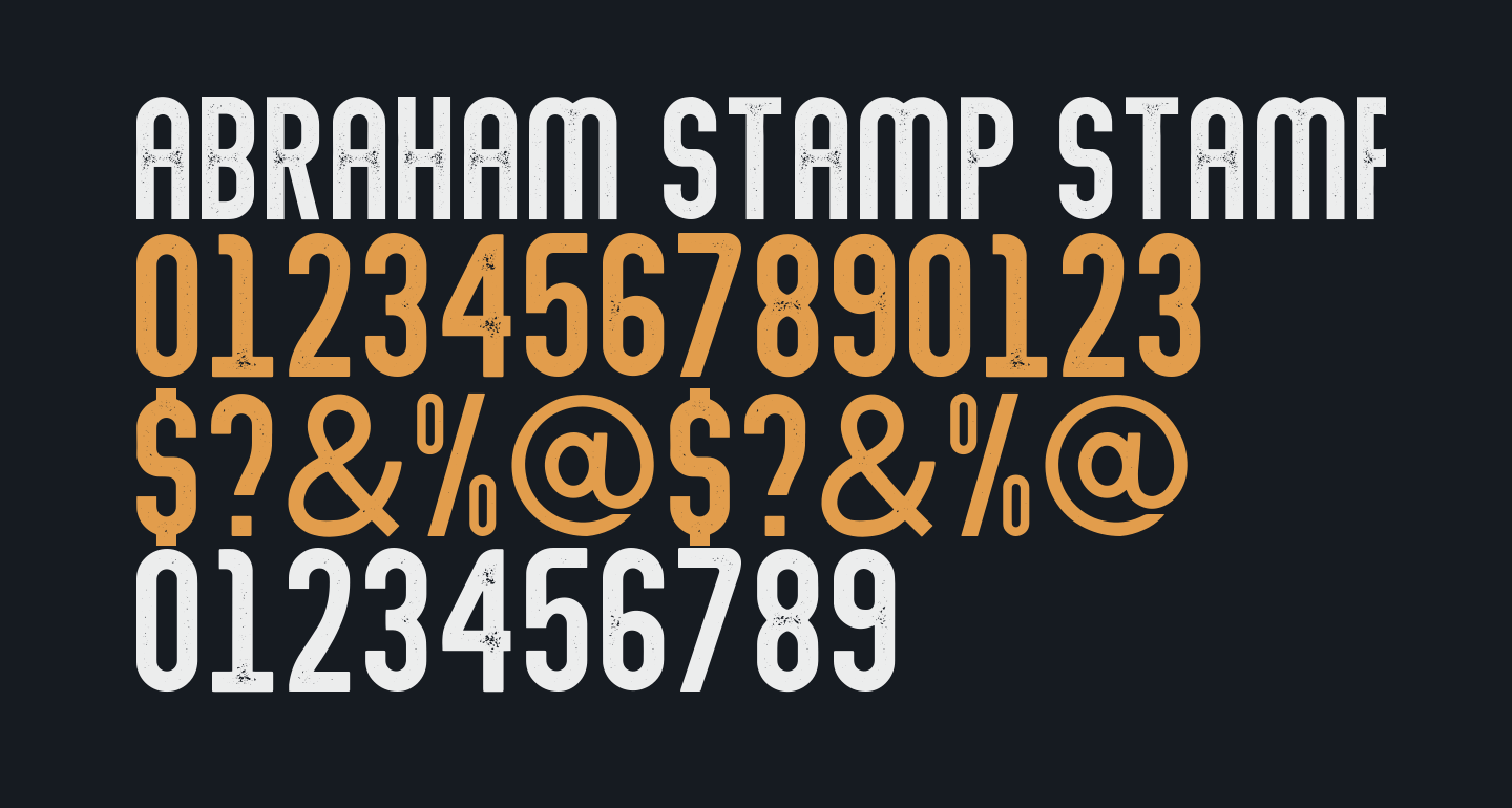 Abraham Stamp Stamp free Font - What Font Is