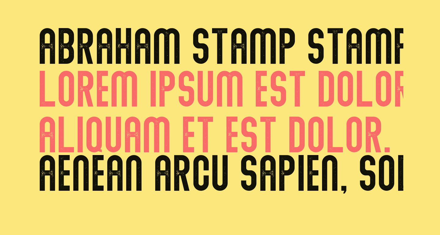 Abraham Stamp Stamp free Font - What Font Is