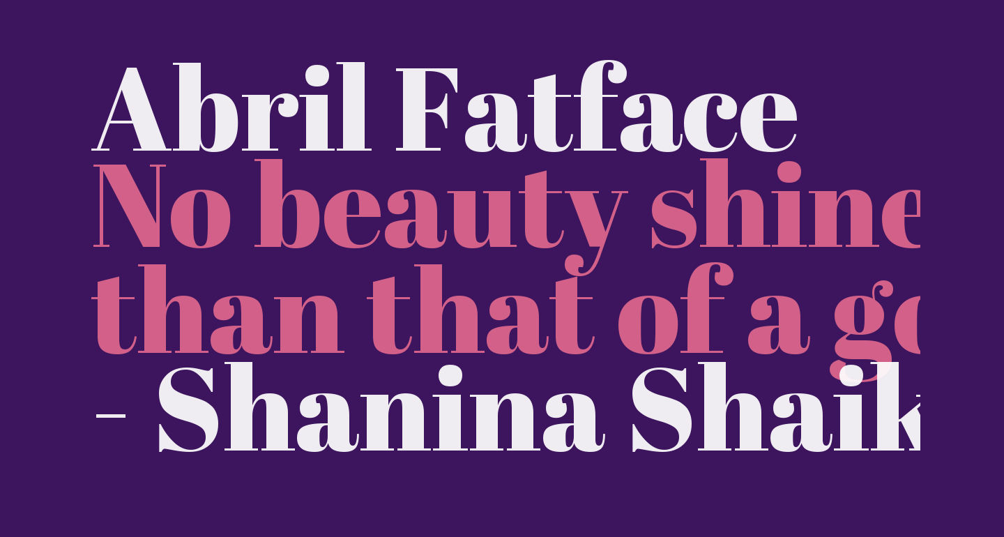 Abril Fatface free Font - What Font Is