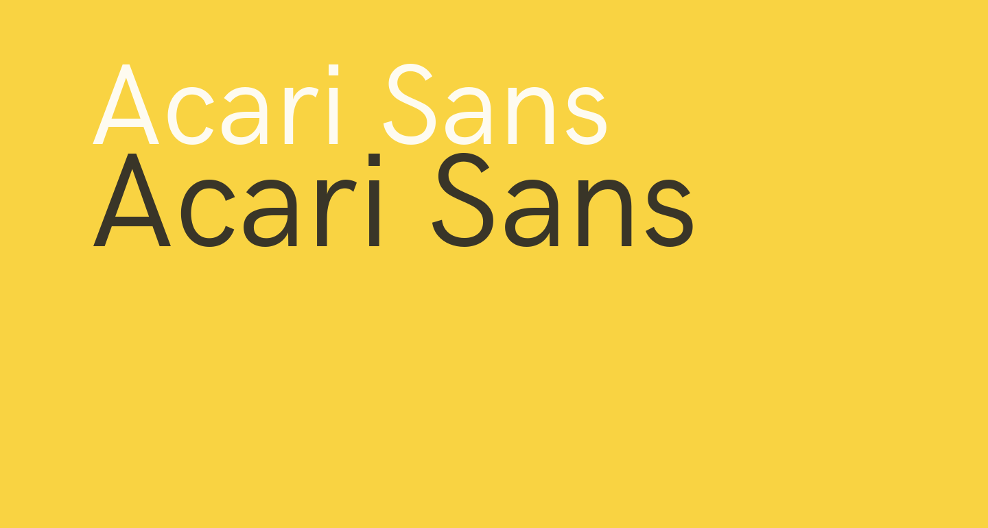 Acari Sans free Font - What Font Is