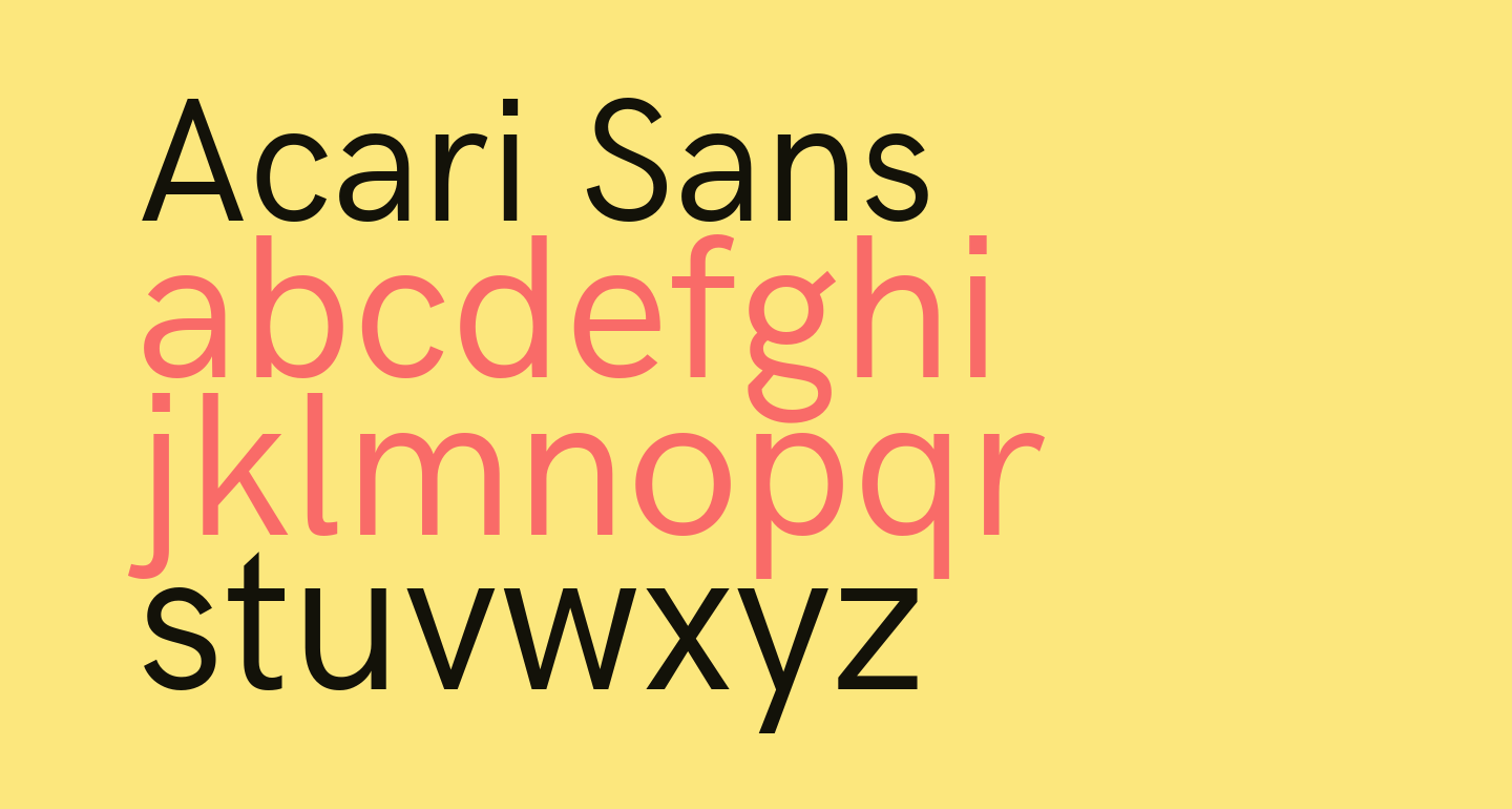 Acari Sans free Font - What Font Is