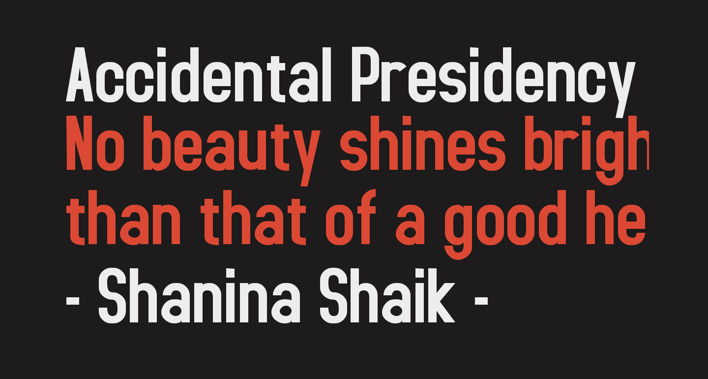 Accidental Presidency free Font - What Font Is