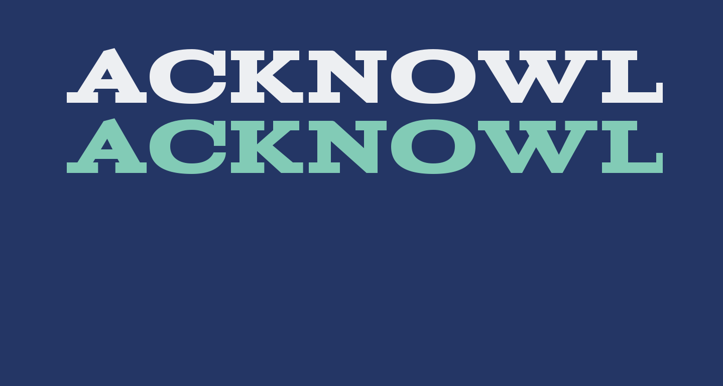 Acknowledgement free Font - What Font Is