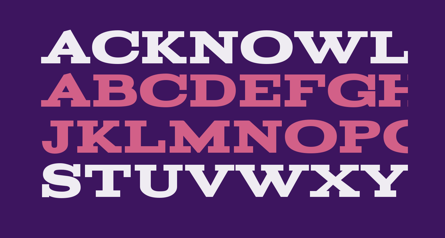 Acknowledgement free Font - What Font Is