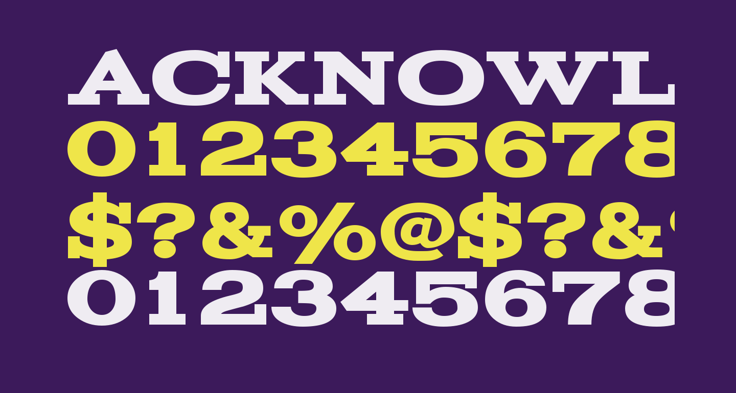 Acknowledgement free Font - What Font Is