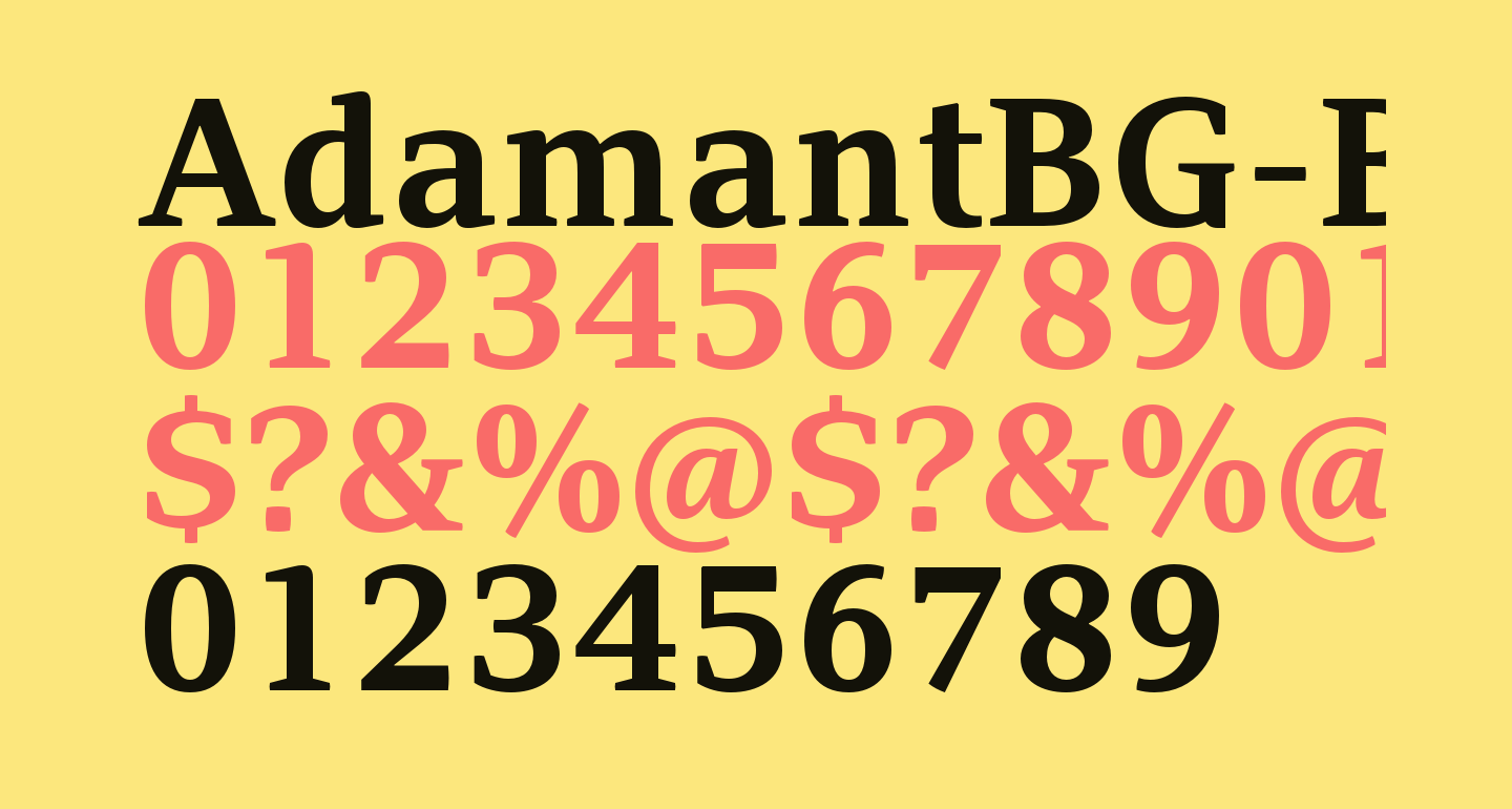 AdamantBG-Bold free Font - What Font Is