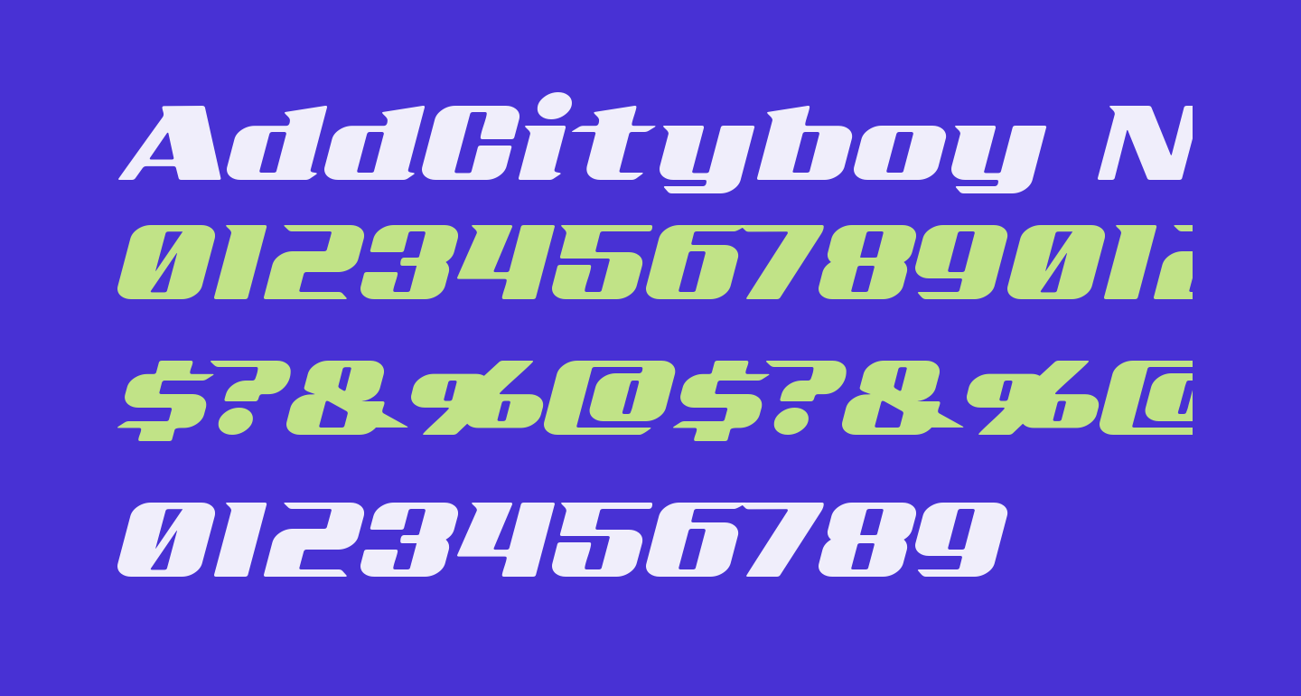 AddCityboy Normal free Font - What Font Is