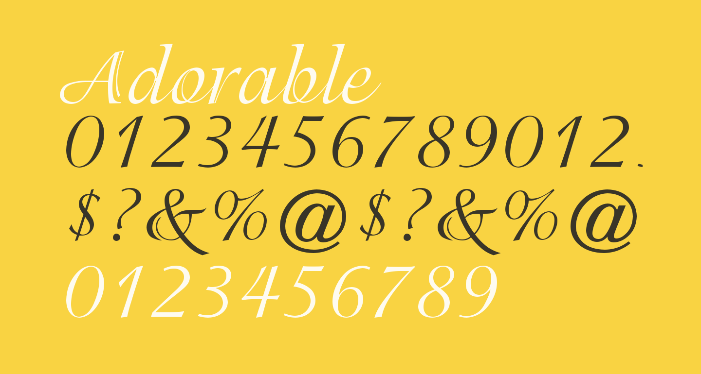 Adorable free Font - What Font Is