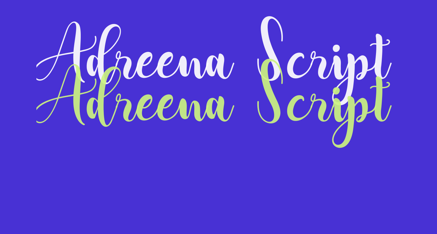 Adreena Script Demo Regular free Font - What Font Is
