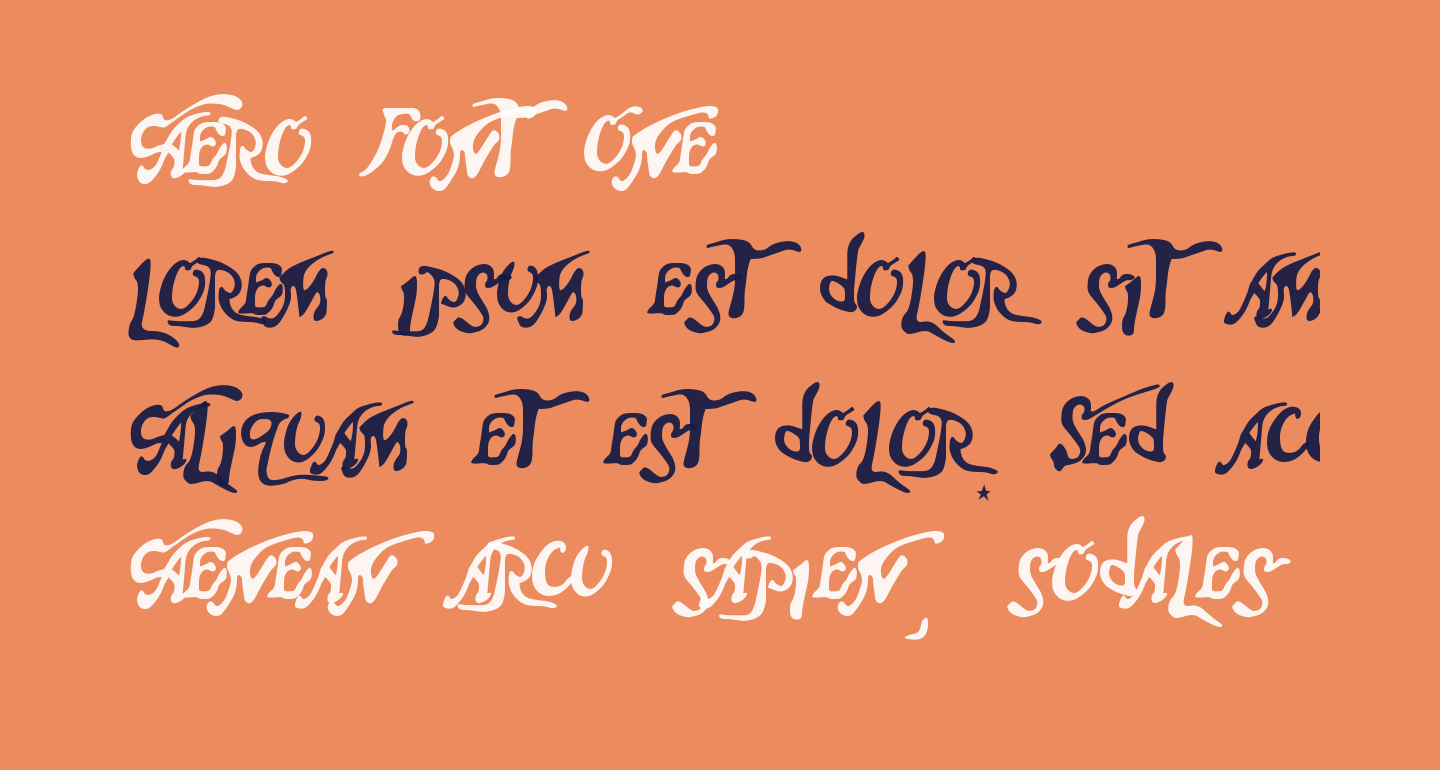 Aero Font One free Font - What Font Is