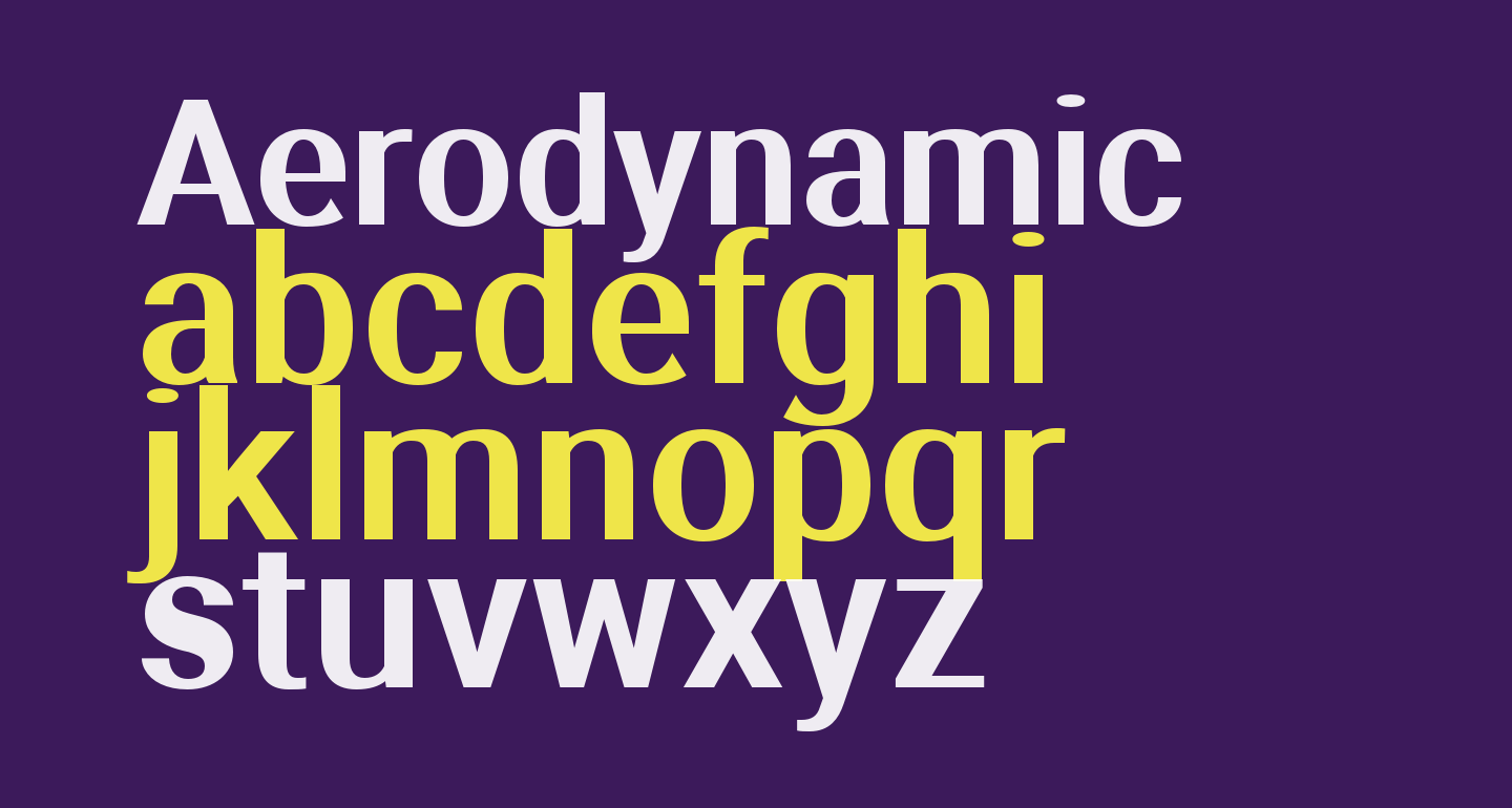 Aerodynamic free Font - What Font Is