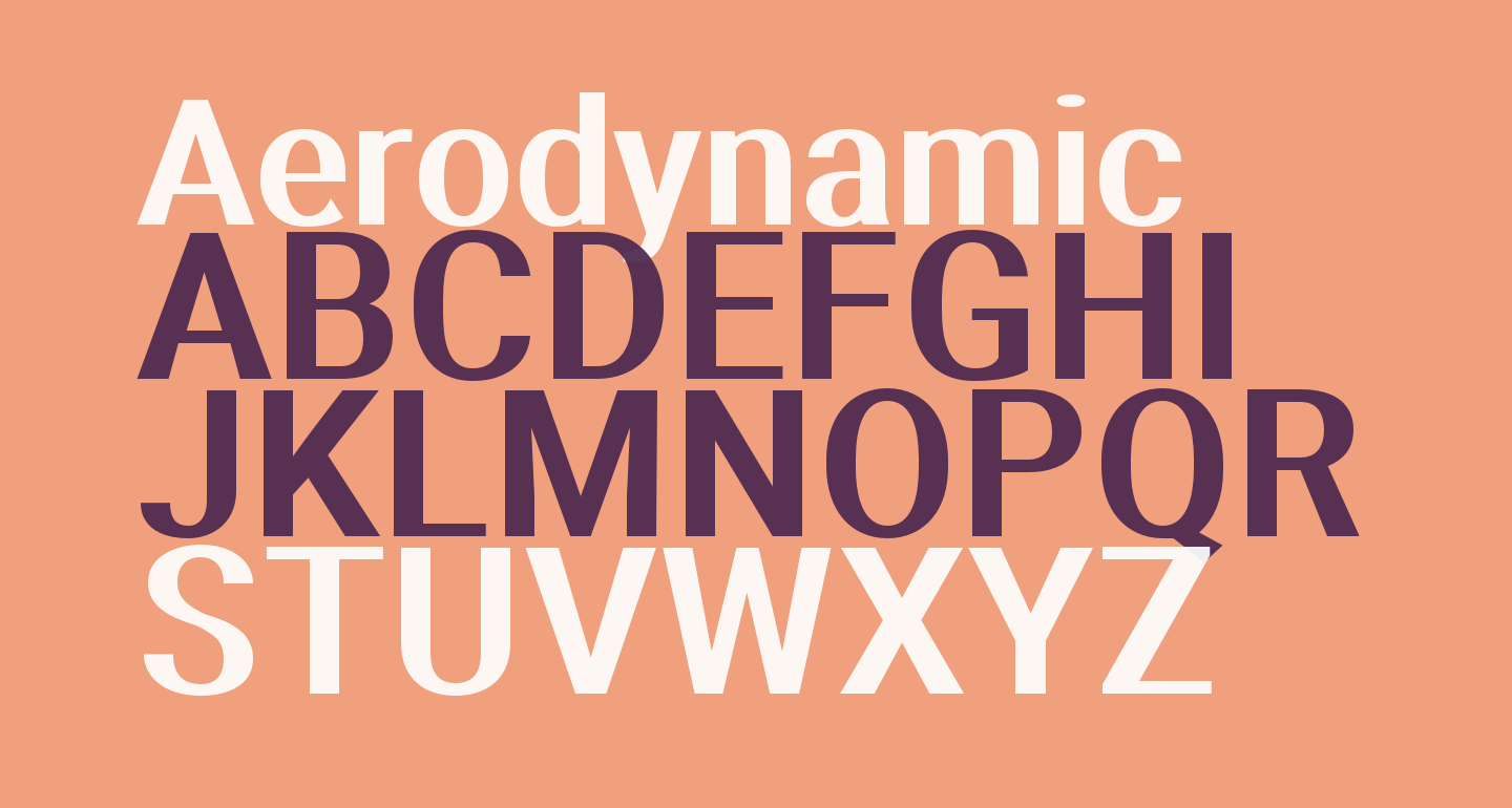 Aerodynamic free Font - What Font Is