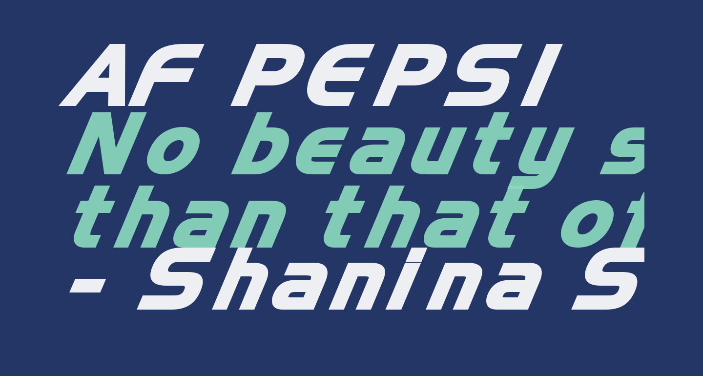 AF PEPSI free Font - What Font Is