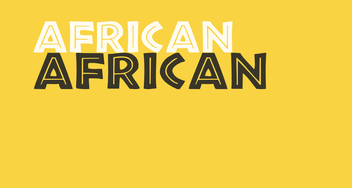 African free Font - What Font Is